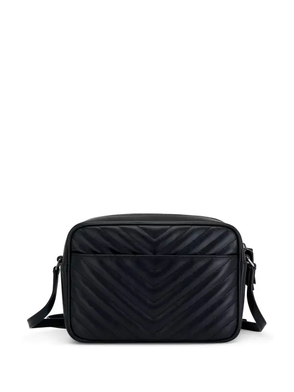 Saint Laurent Lou Quilted Shoulder Bag - Black