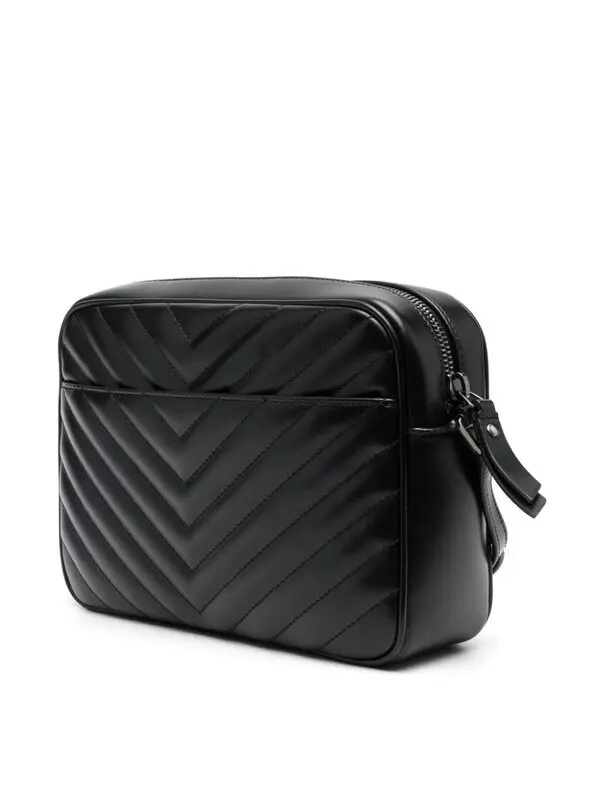 Saint Laurent Lou Quilted Shoulder Bag - Black