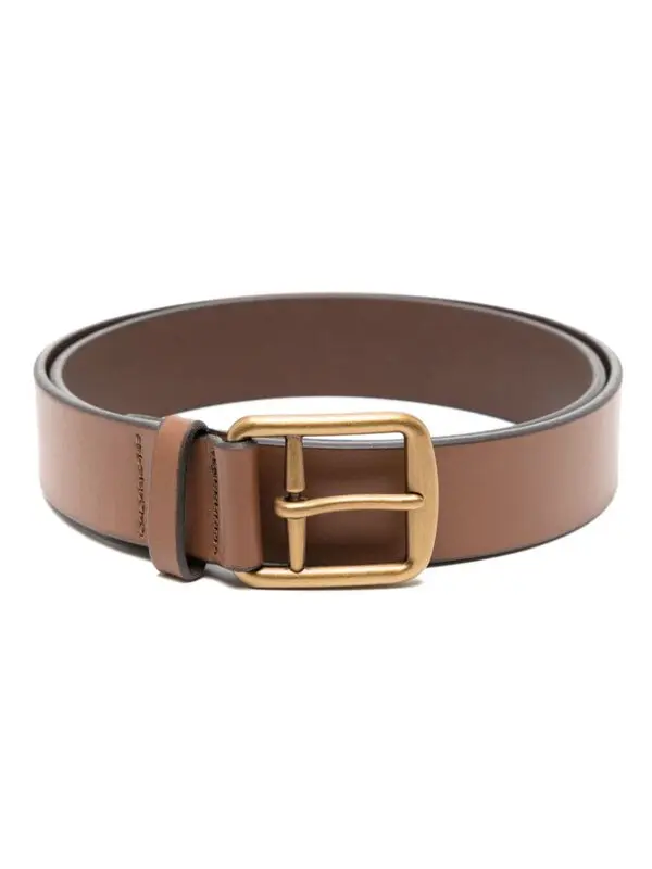 Polo Ralph Lauren Saddler Leather Buckle Belt - Brown