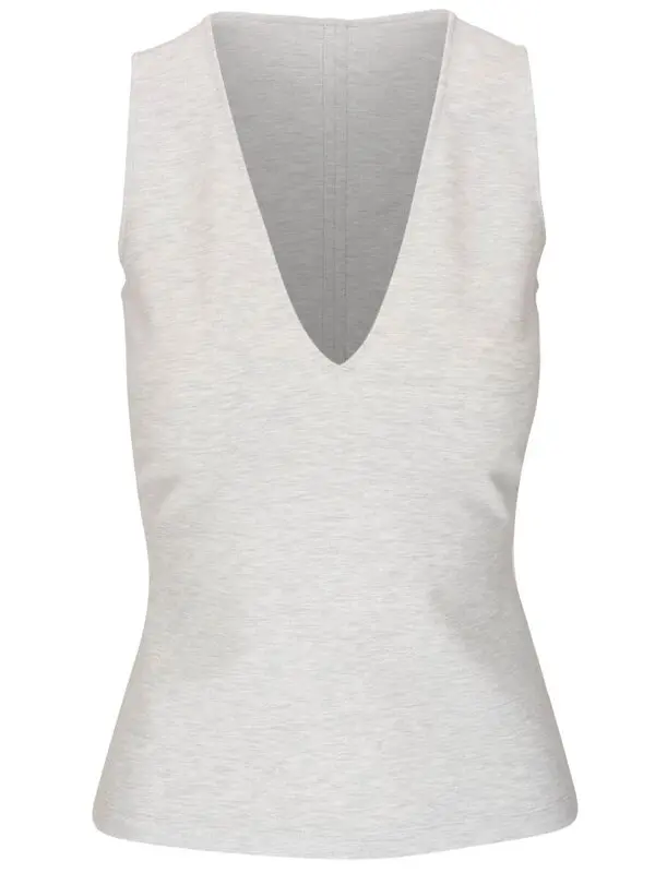 Dorothee Schumacher V-neck Sleeveless Top - Grey