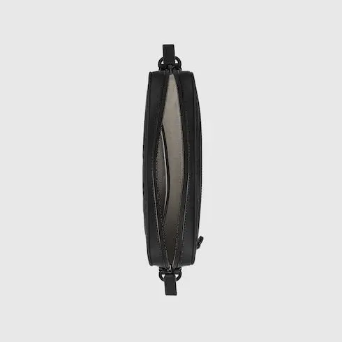 Gucci Gg Rubber-effectcrossbody Bag Gg Leather