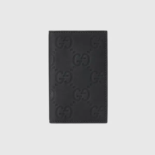 Gucci Gg Rubber-effect Long Card Case