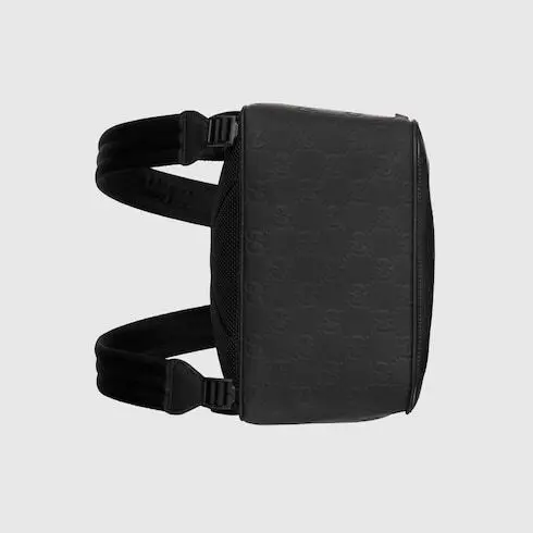 Gucci Gg Rubber-effect Leather Backpack