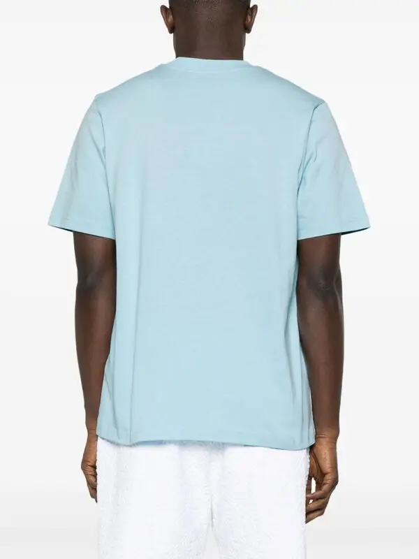 Casablanca Logo-print Organic Cotton T-shirt - Blue