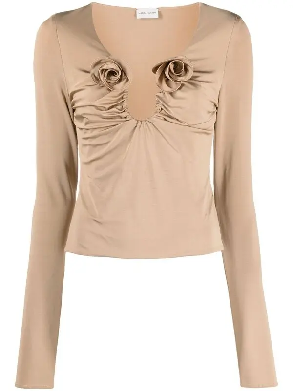 Magda Butrym Floral-appliqué Blouse