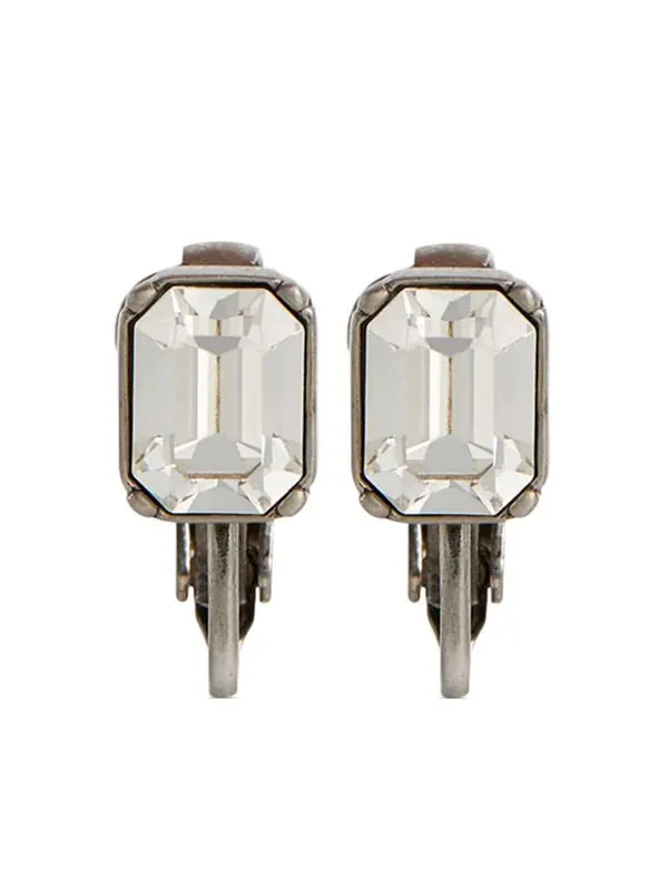 Dsquared2 Crystal-embellished Clip-on Earrings - Silver