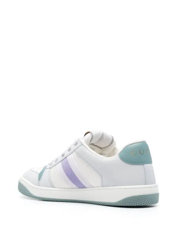 Gucci Screener Panelled Leather Sneakers