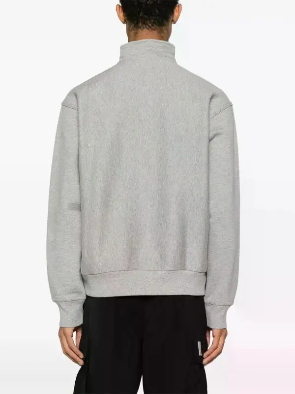 Carhartt Work In Progress American Script Half-zip Sweatshirt - Grey