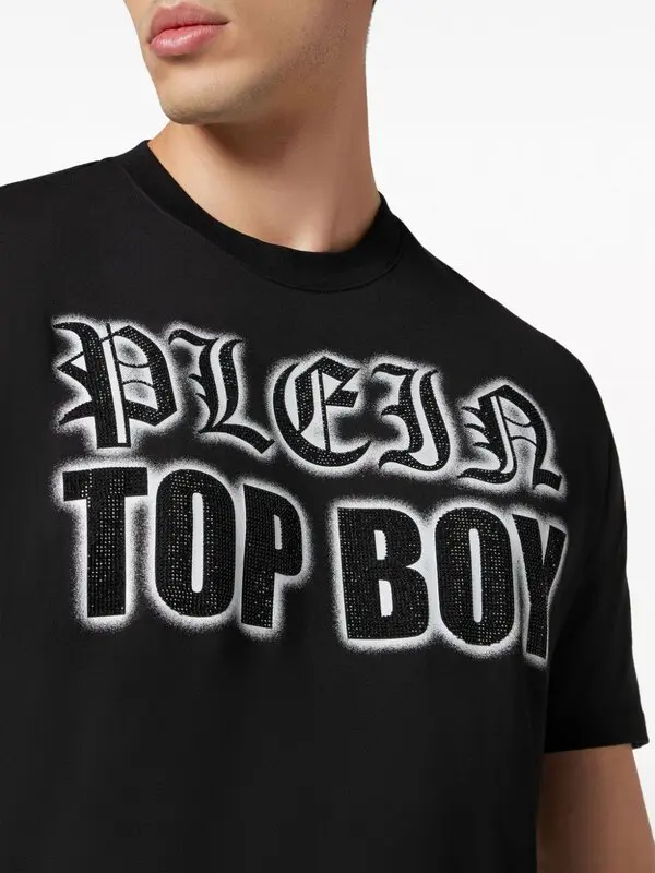 Philipp Plein Crystal-embellished Cotton T-shirt