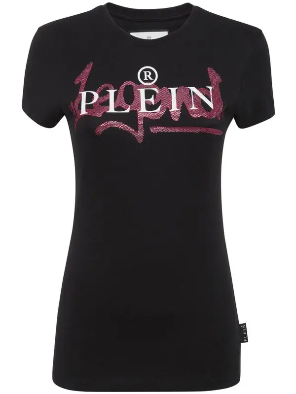 Philipp Plein Crystal-embellished Logo T-shirt