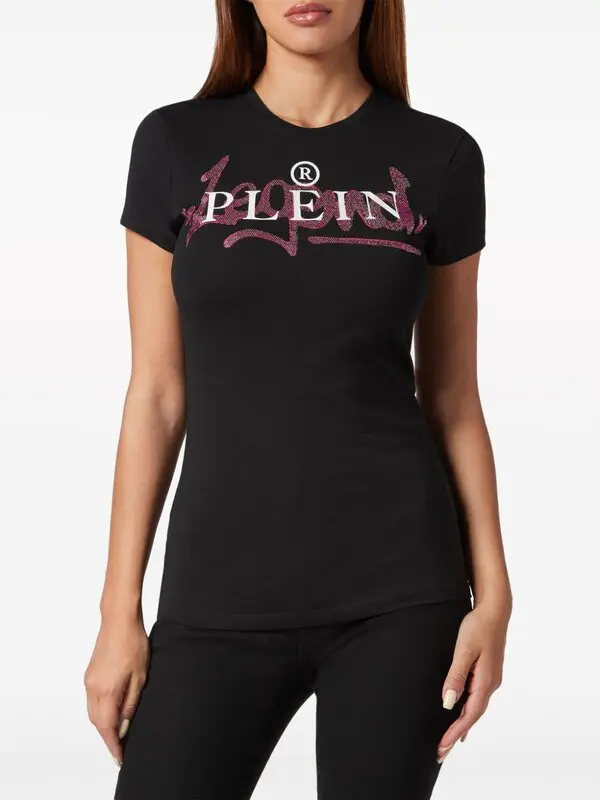 Philipp Plein Crystal-embellished Logo T-shirt