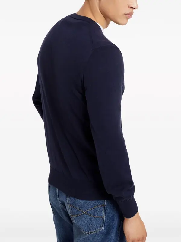 Brunello Cucinelli Crew-neck Cotton Jumper - Blue