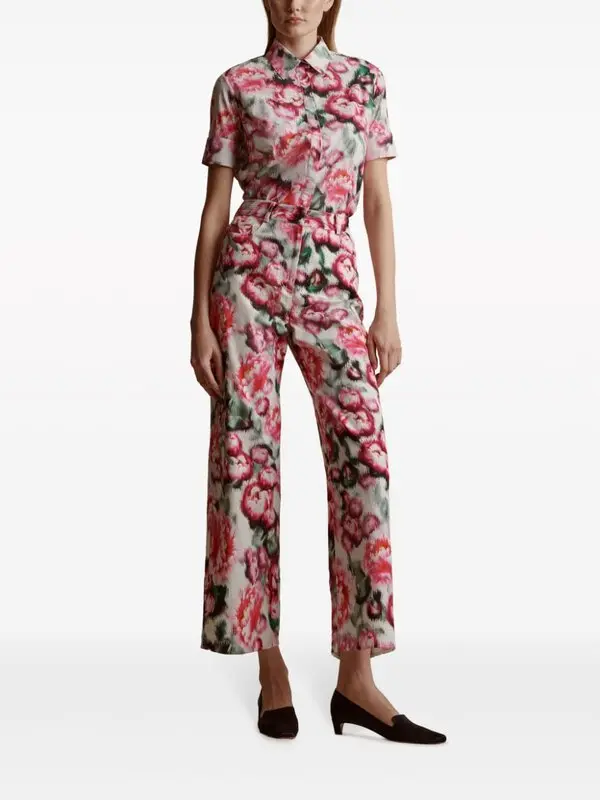Adam Lippes Trapeze Floral-print Shirt