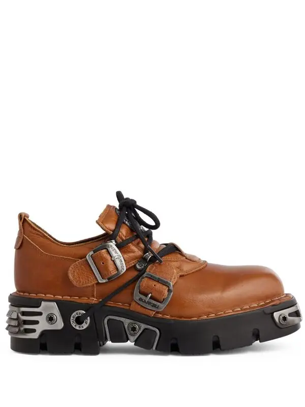 Rabanne X New Rock Leather Shoes