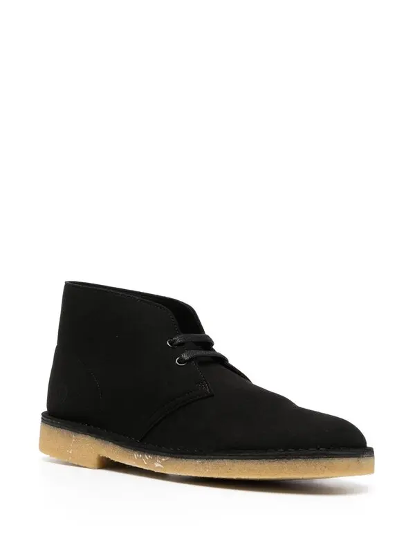 Clarks Desert Leather Lace-up Boots - Black