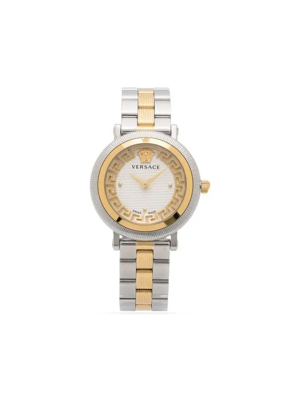 Versace Greca Flourish 35mm Watch - Silver
