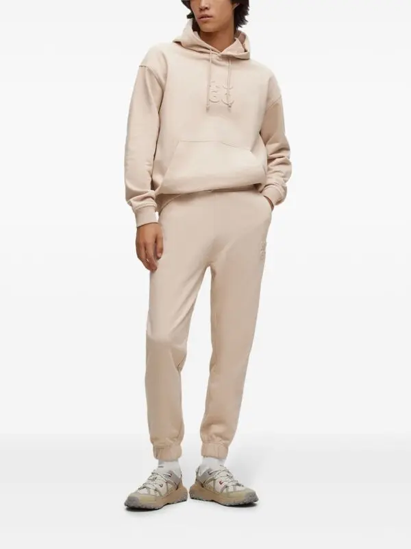 Hugo Boss Logo-embossed Track Pants - Neutrals