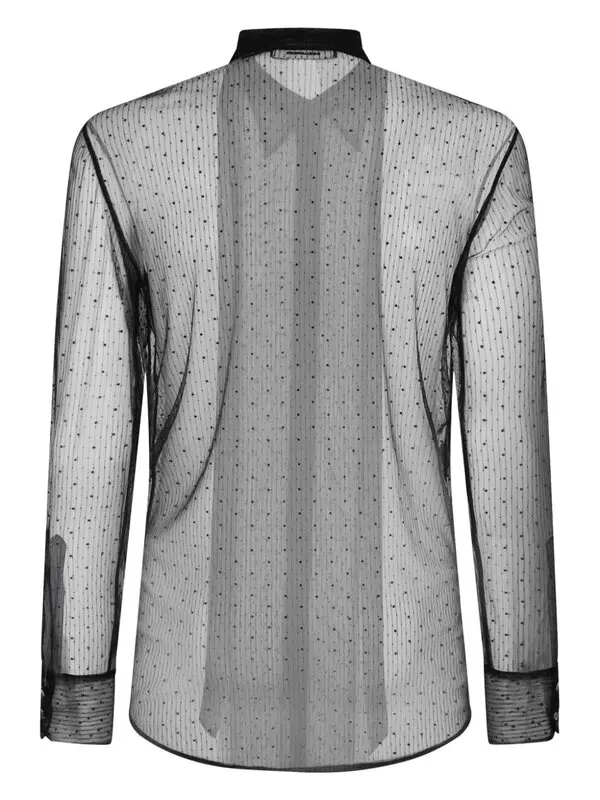 Dsquared2 Semi-sheer Pinstripe Shirt