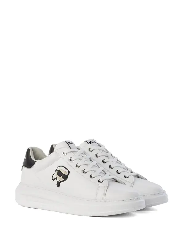 Karl Lagerfeld Ikon Nft Kapri Leather Sneakers - White