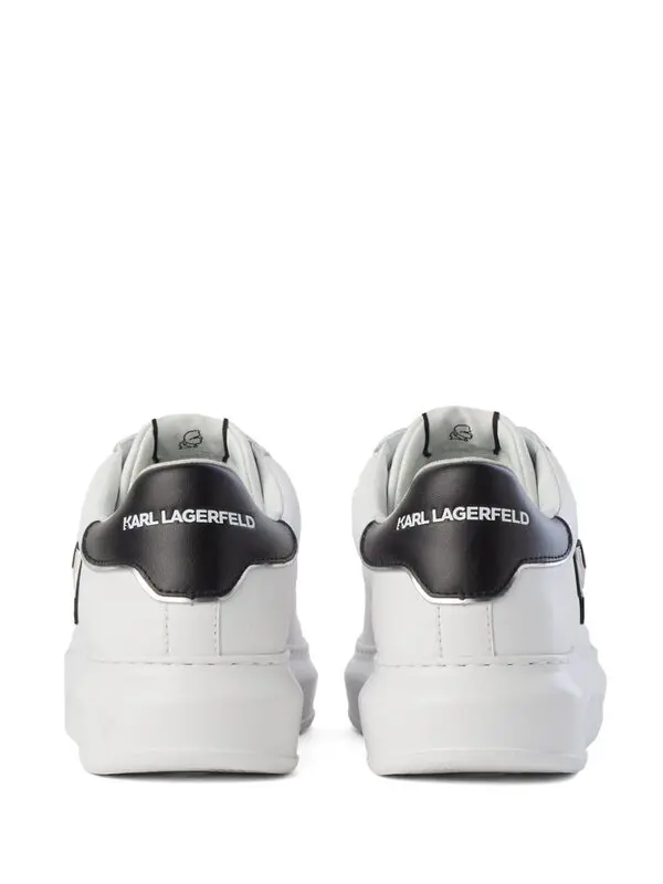 Karl Lagerfeld Ikon Nft Kapri Leather Sneakers - White