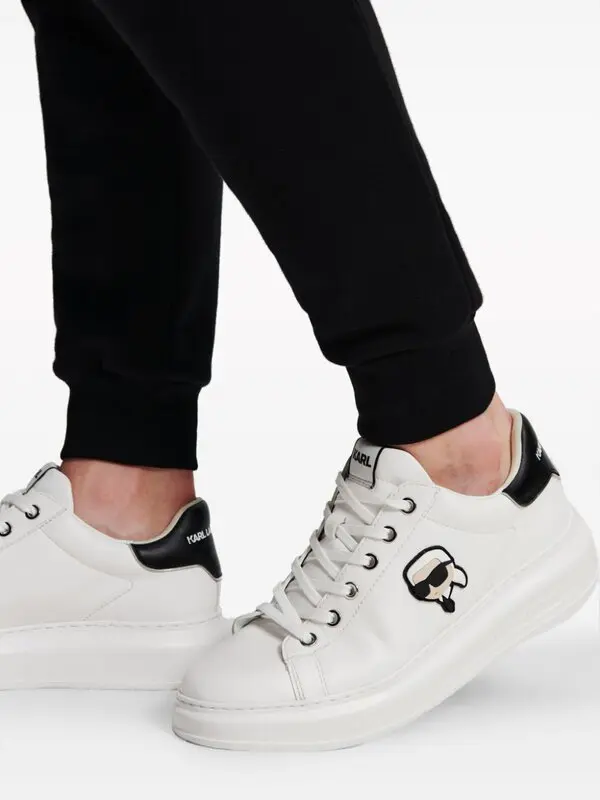 Karl Lagerfeld Ikon Nft Kapri Leather Sneakers - White
