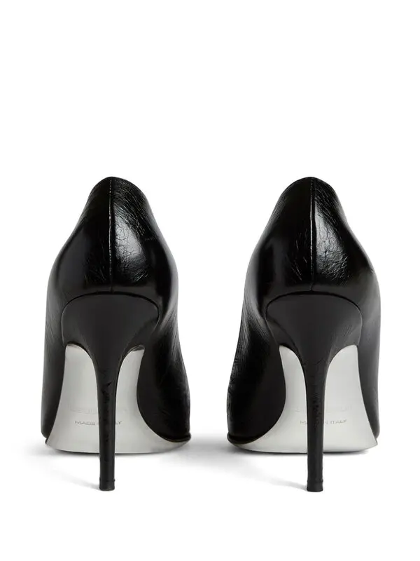 Dsquared2 100mm Logo-plaque Leather Pumps - Black