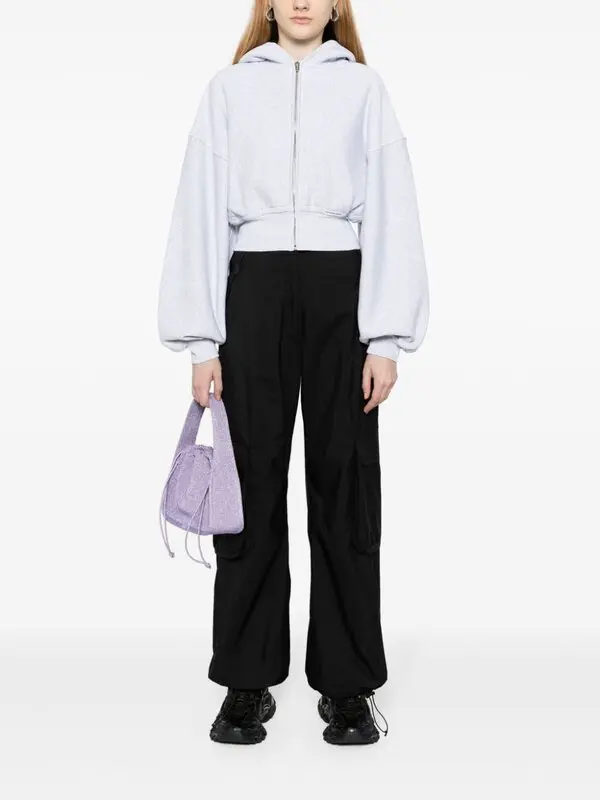 Alexander Wang Zip-up Cropped Hoodie