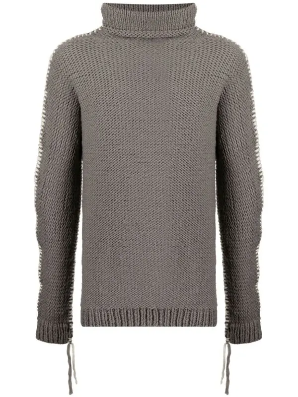 Boris Bidjan Saberi Whipstitch-detail Merino Jumper
