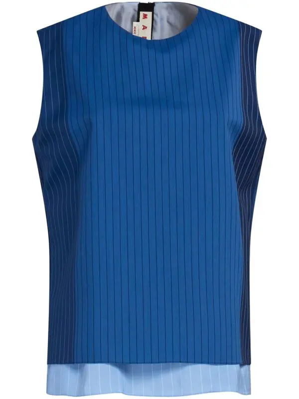 Marni Sleeveless Pinstripe Blouse