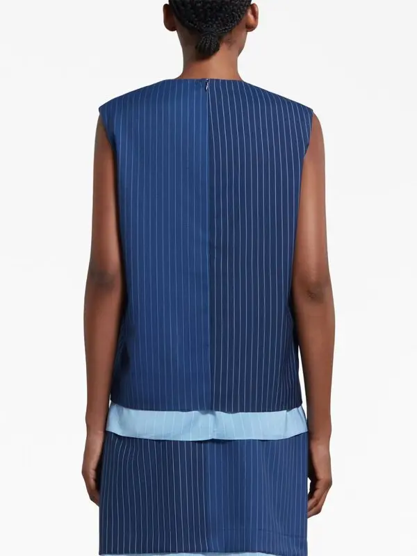 Marni Sleeveless Pinstripe Blouse