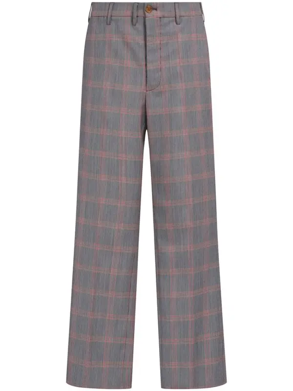 Marni Checked Virgin Wool-blend Trousers