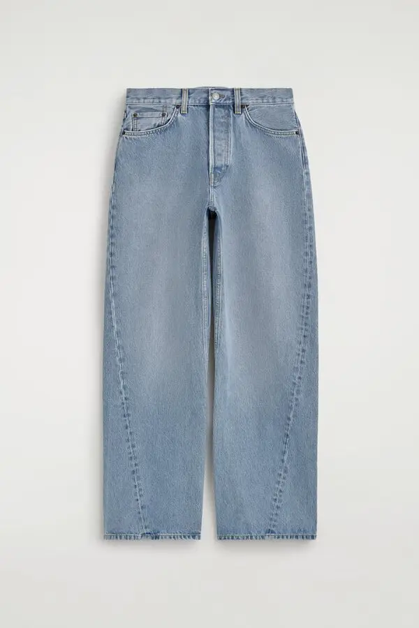Cos Facade Straight-leg Jeans - Blue
