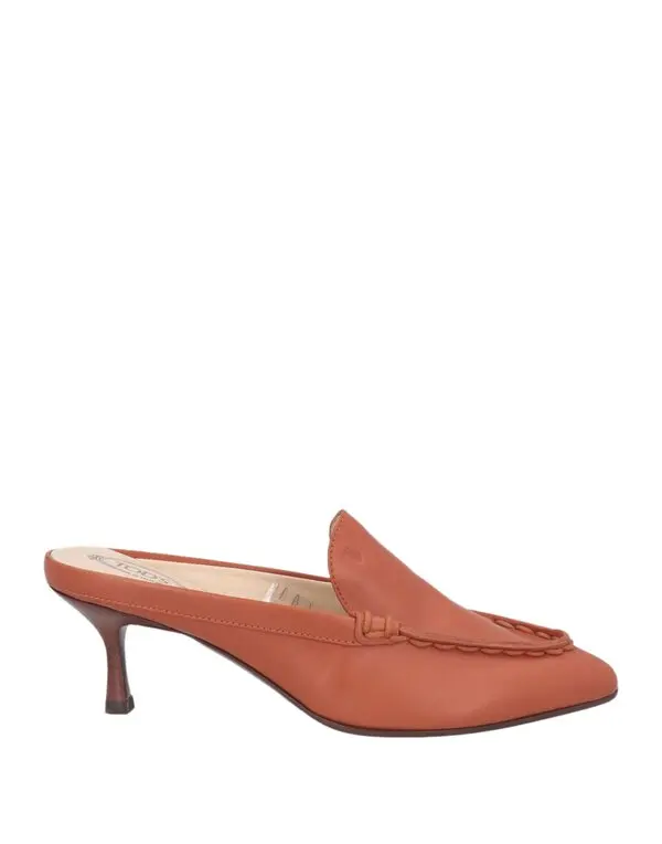 TOD'S Leather Mules - Brown