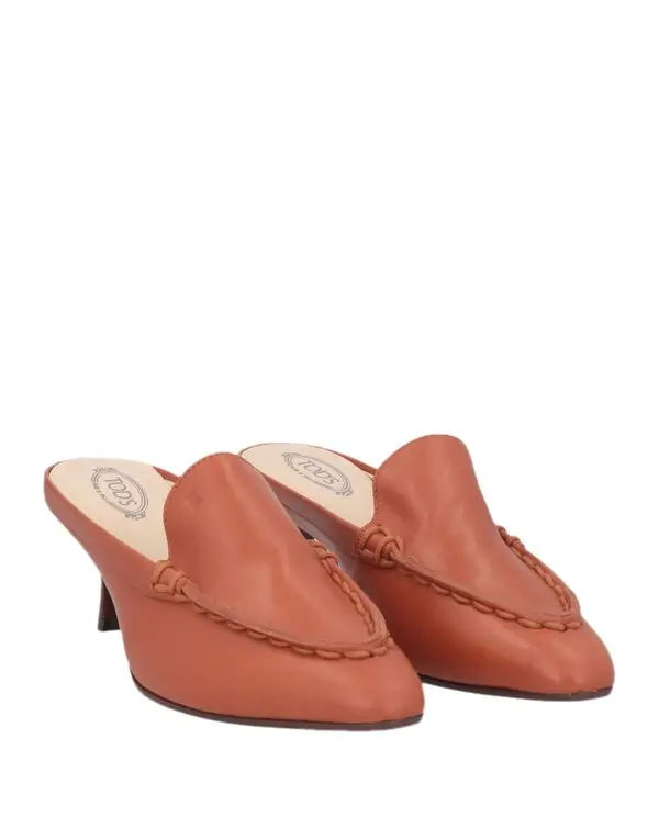 TOD'S Leather Mules - Brown