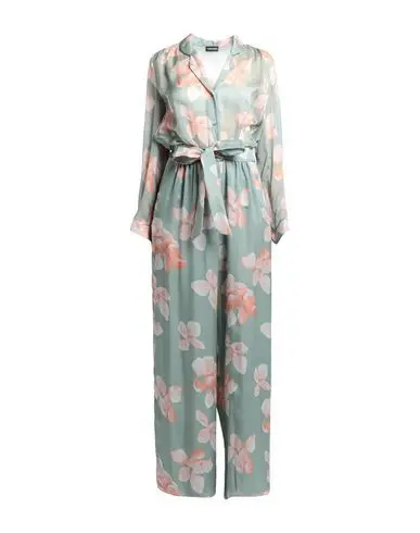 Emporio Armani Silk-polyester Chiffon Jumpsuit - Green