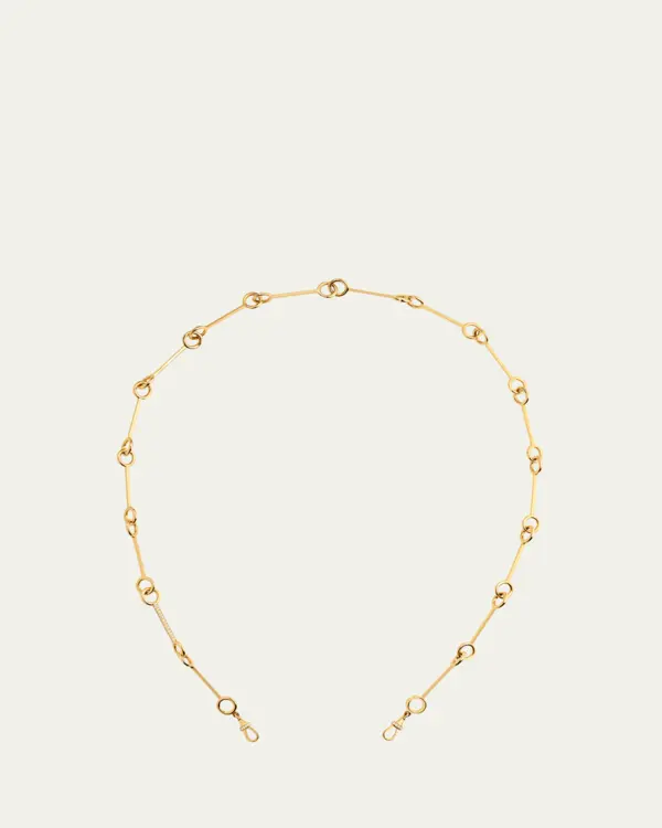 MARIE LICHTENBERG 18k Yellow Diamond Chain Necklace - Gold