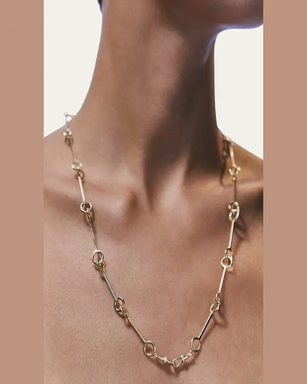 MARIE LICHTENBERG 18k Yellow Diamond Chain Necklace