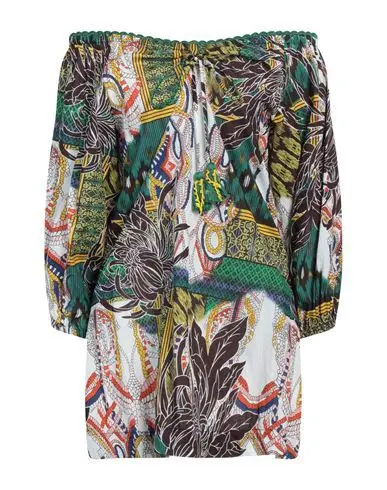 CONNOR & BLAKE Multicolor Cotton Off-the-shoulder Top