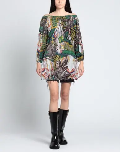 CONNOR & BLAKE Multicolor Cotton Off-the-shoulder Top