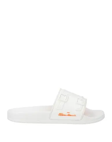 Santoni Slides - White