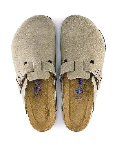 Pink Birkenstock Boston Clogs - Beige
