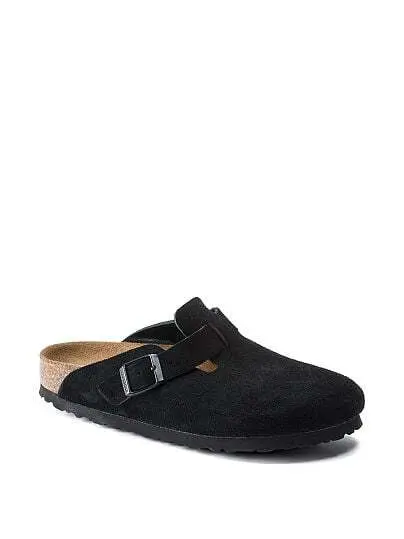 Pink Birkenstock Boston Clogs - Black