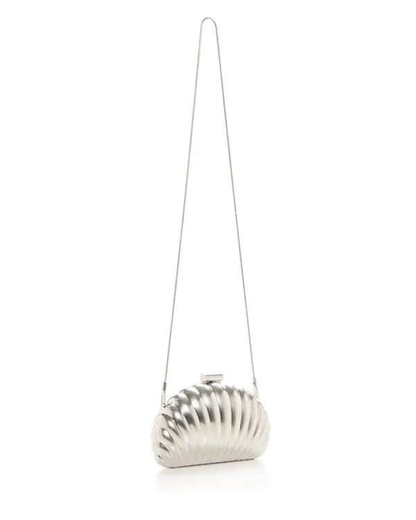 Simkhai Monet Shell Clutch - Silver