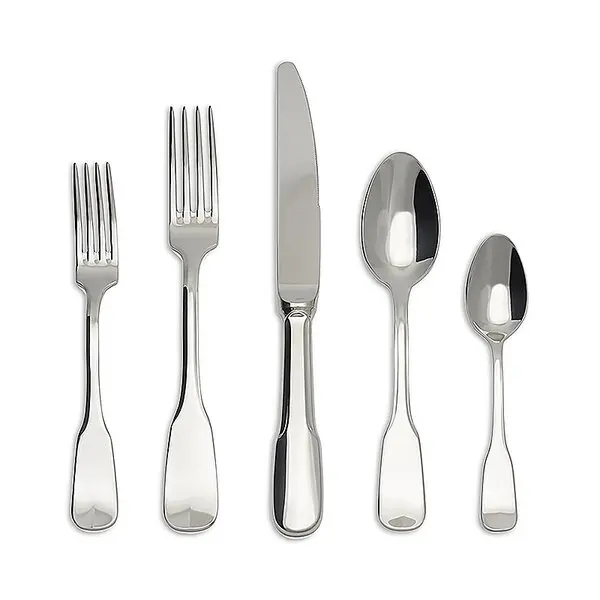 DEGRENNE PARIS Lutece 5 Piece Flatware Set - Silver