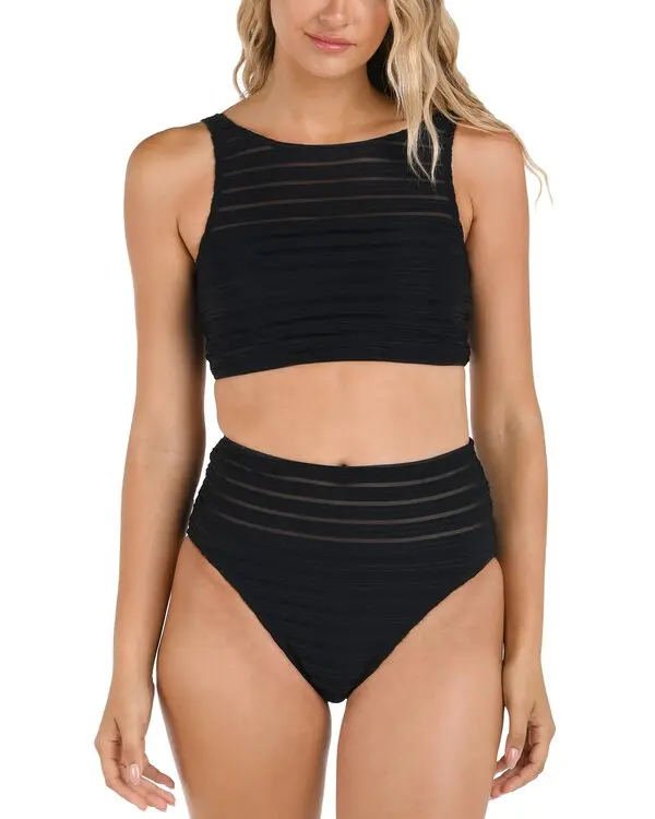 La Blanca High Neck Bikini Top