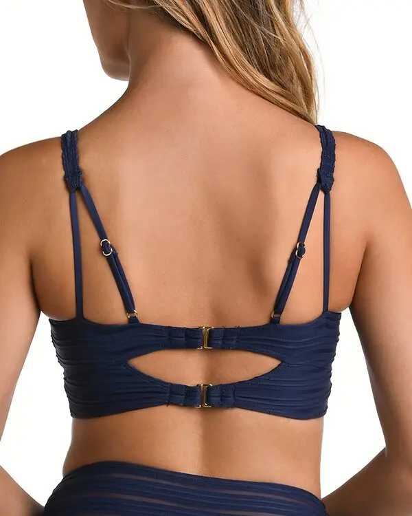 La Blanca High Neck Bikini Top - Indigo