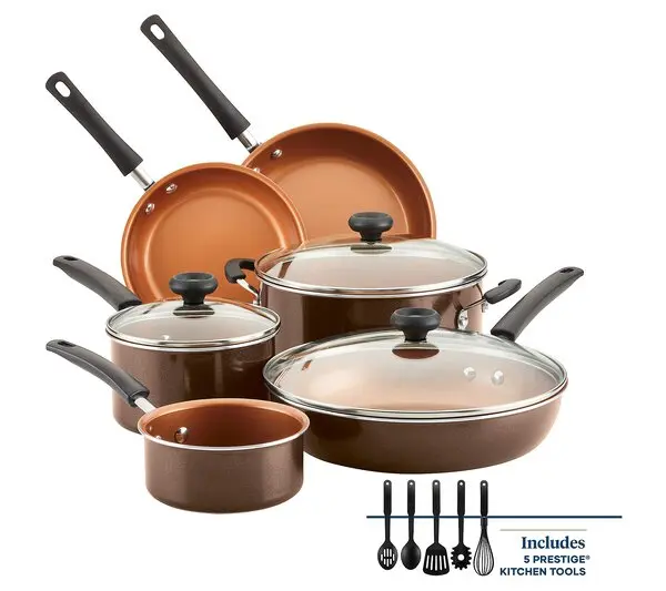 FARBERWARE Easy Clean Pro 14pc Ceramic Cookware Set - One-color