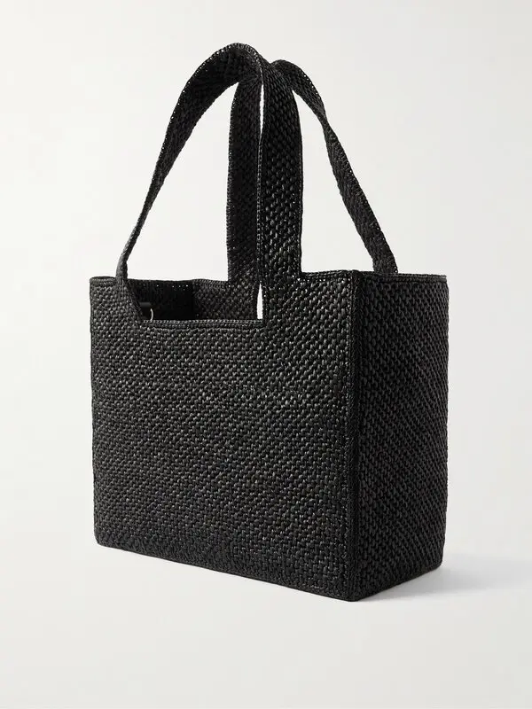 Loewe Medium Logo-embroidered Raffia Tote Bag