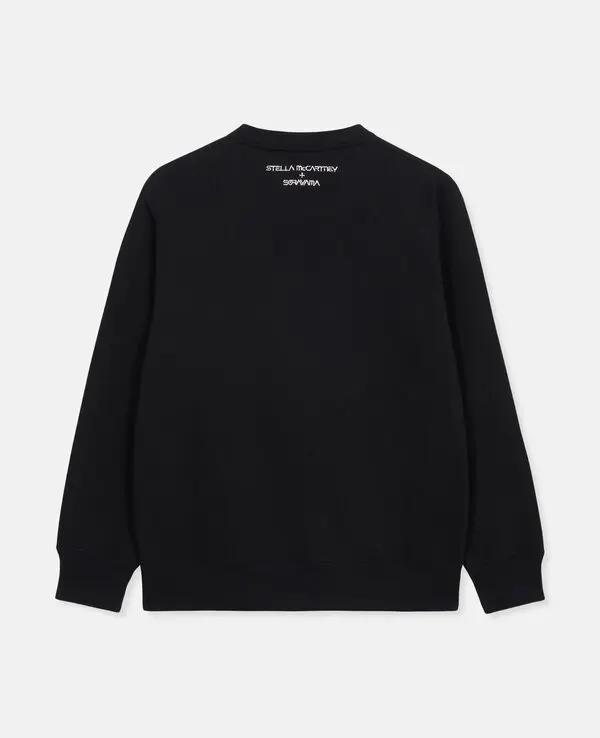 Stella Mccartney Sexy Robot Organic Cotton Knit Jumper - Black
