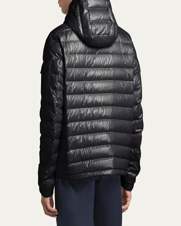 Moncler Lauros Quilted Hooded Down Jacket - Black